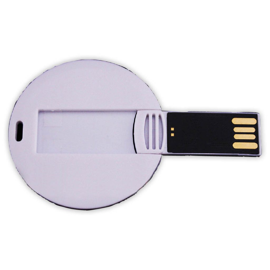 Round card size USB flash drive - SAPO Giveaways Public LTD ...